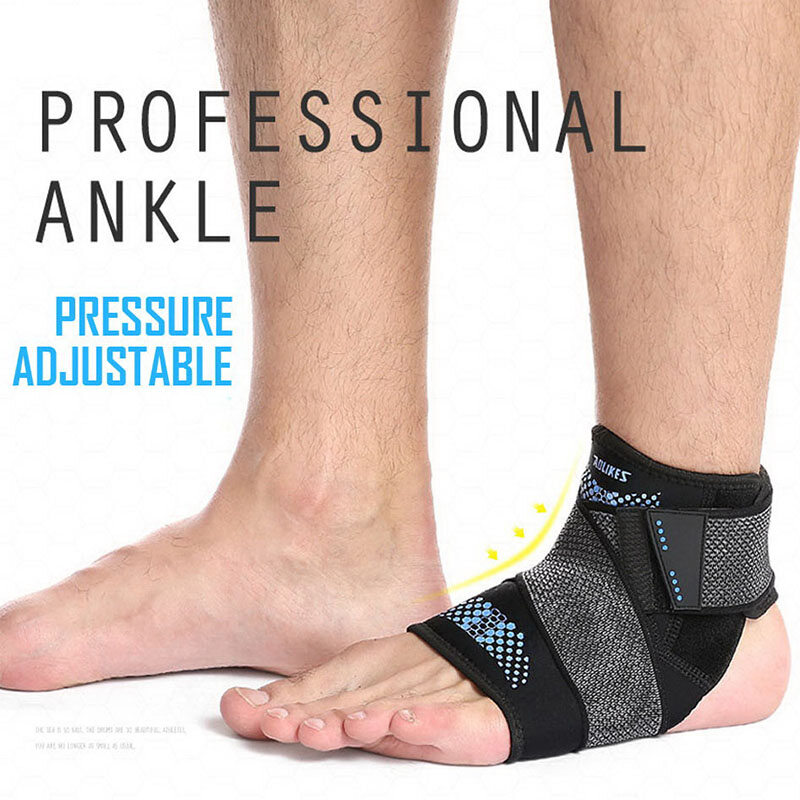 Yoomee 1 Pair Professional Sports Gym Ankle Support Brace with Strain ...