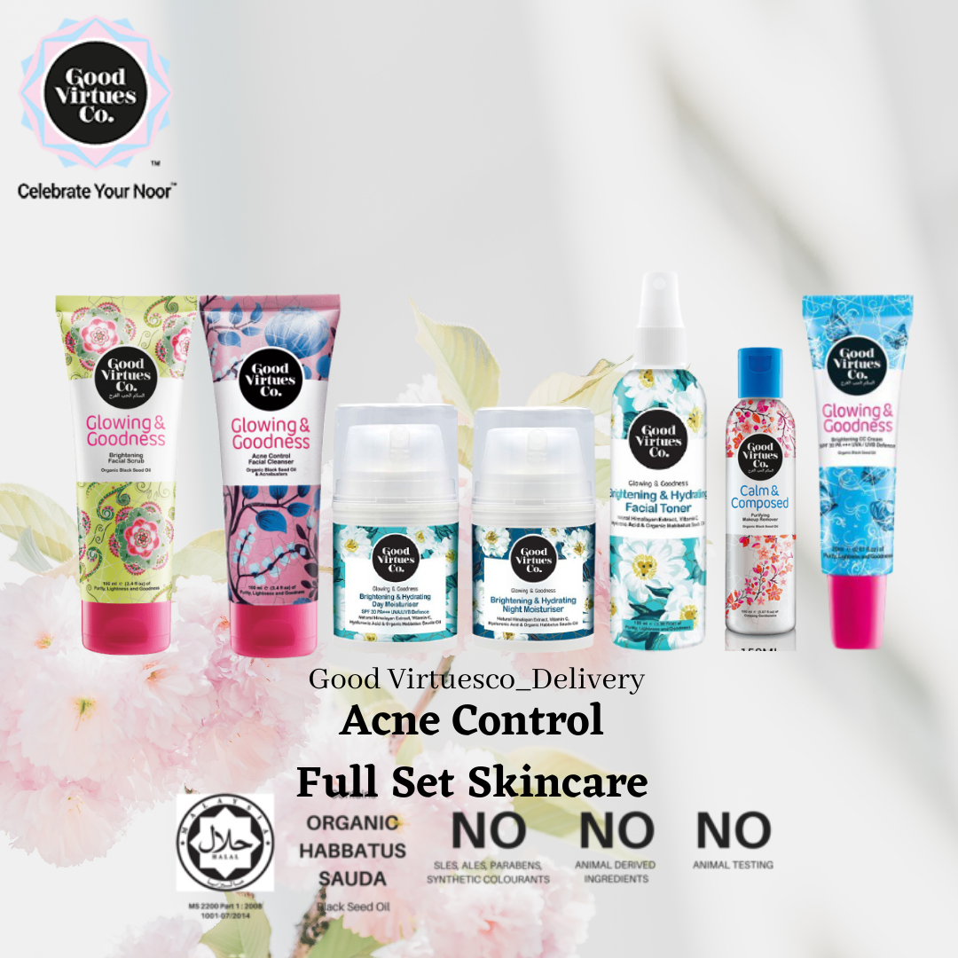 GOOD VIRTUES CO FULL SET SKINCARE (free gift purchase over rm40) | Lazada