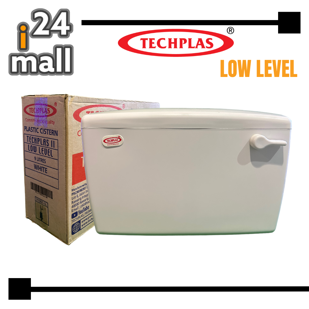 Techplas Low Level White Water Cistern Tandas Kotak Jamban Kotak PCL-1001-LL-TP-II 底水箱 | Lazada