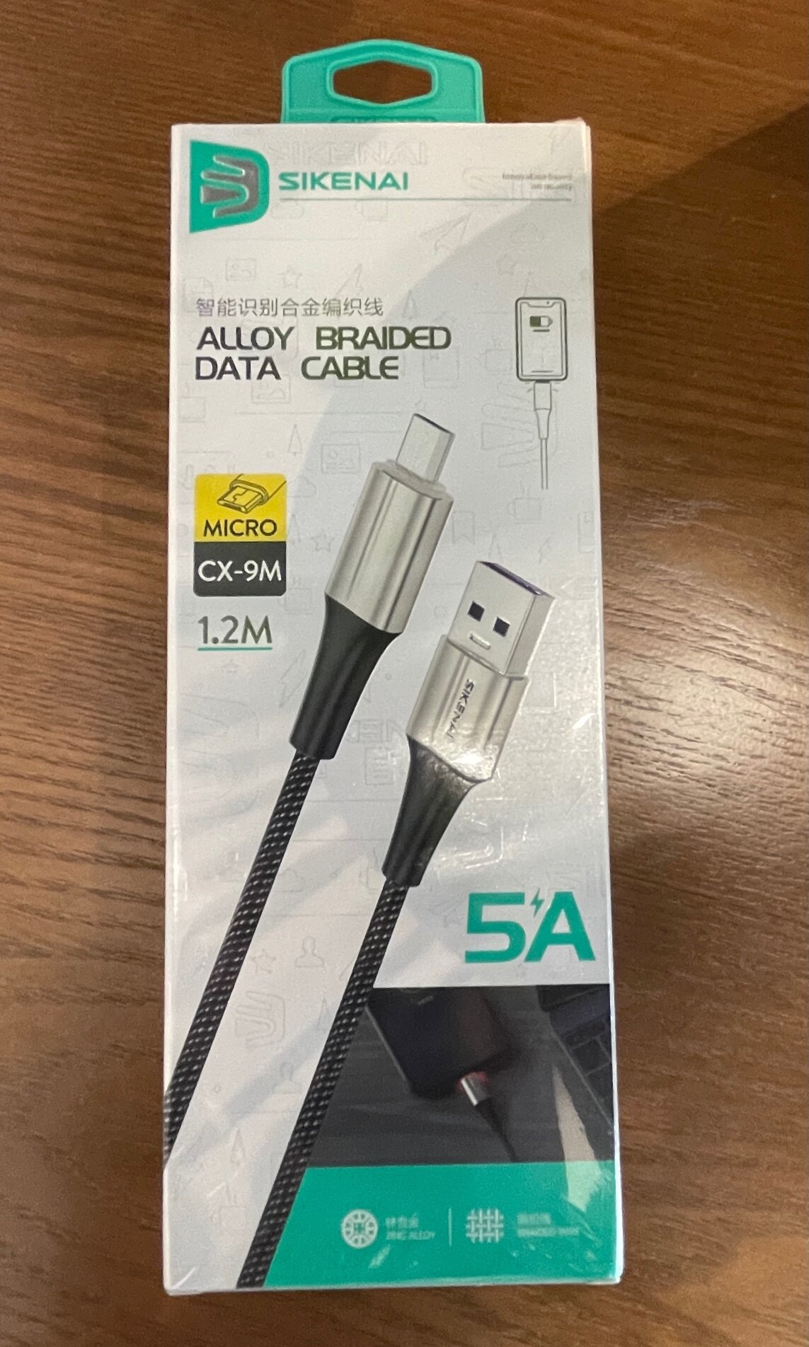 SIKENAI 5A ALLOY BRAIDED DATA CABLE (MICRO) 1.2M | Lazada