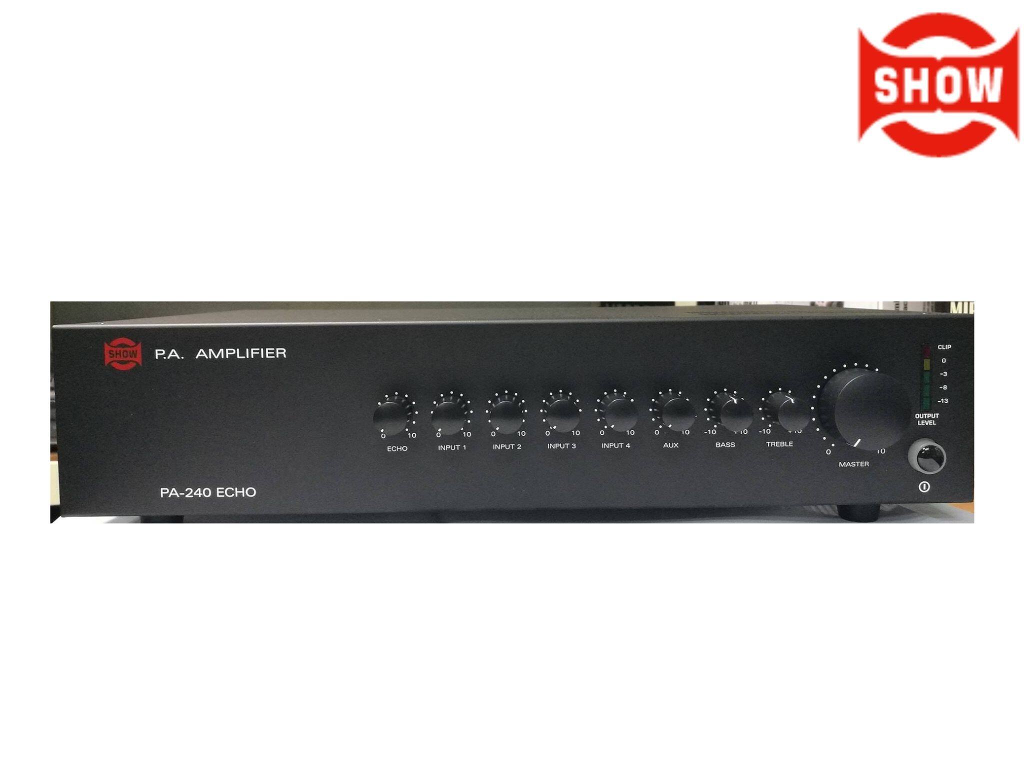 SHOW PA-240 ECH0 P.A. AMPLIFIER | Lazada