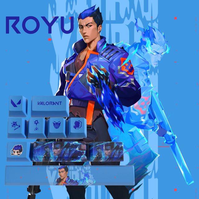 Valorant game keycaps yoru OEM Profile 10keys PBT dye sub keycaps ...