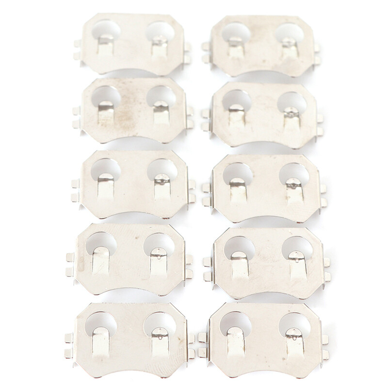 10pc CR2032 Coin Cell Button Battery Holder Battery Shrapnel ...