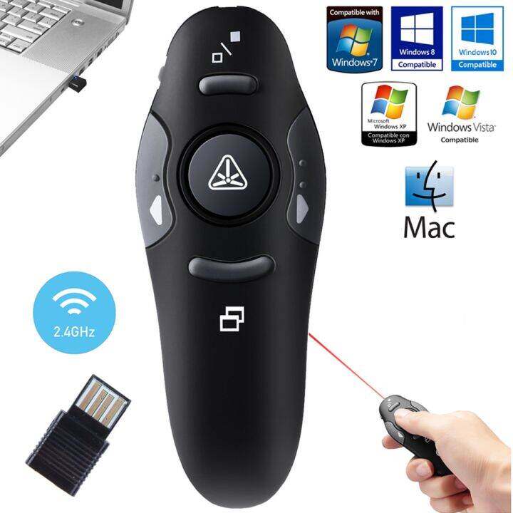 Laser Pointer Wireless Presenter Lazer Lights Remote Control Dk02 Usb 2 ...