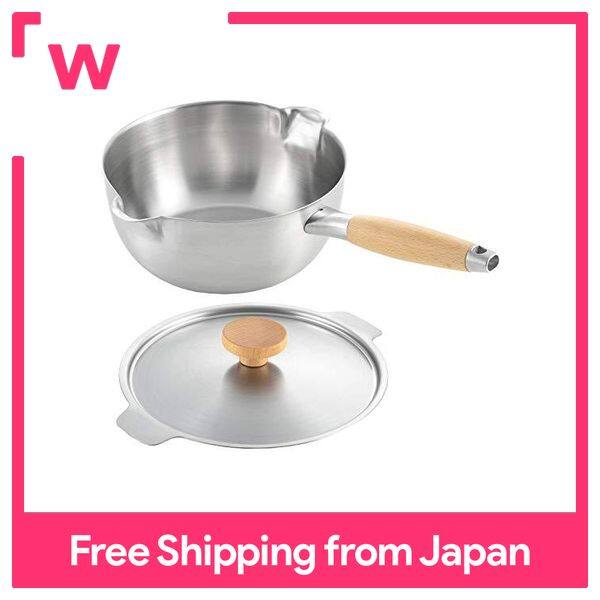 Yoshikawa Made in Japan Snow flat pot 20cm for both IH and gas fire + lid set PD3009 Aikata | Lazada