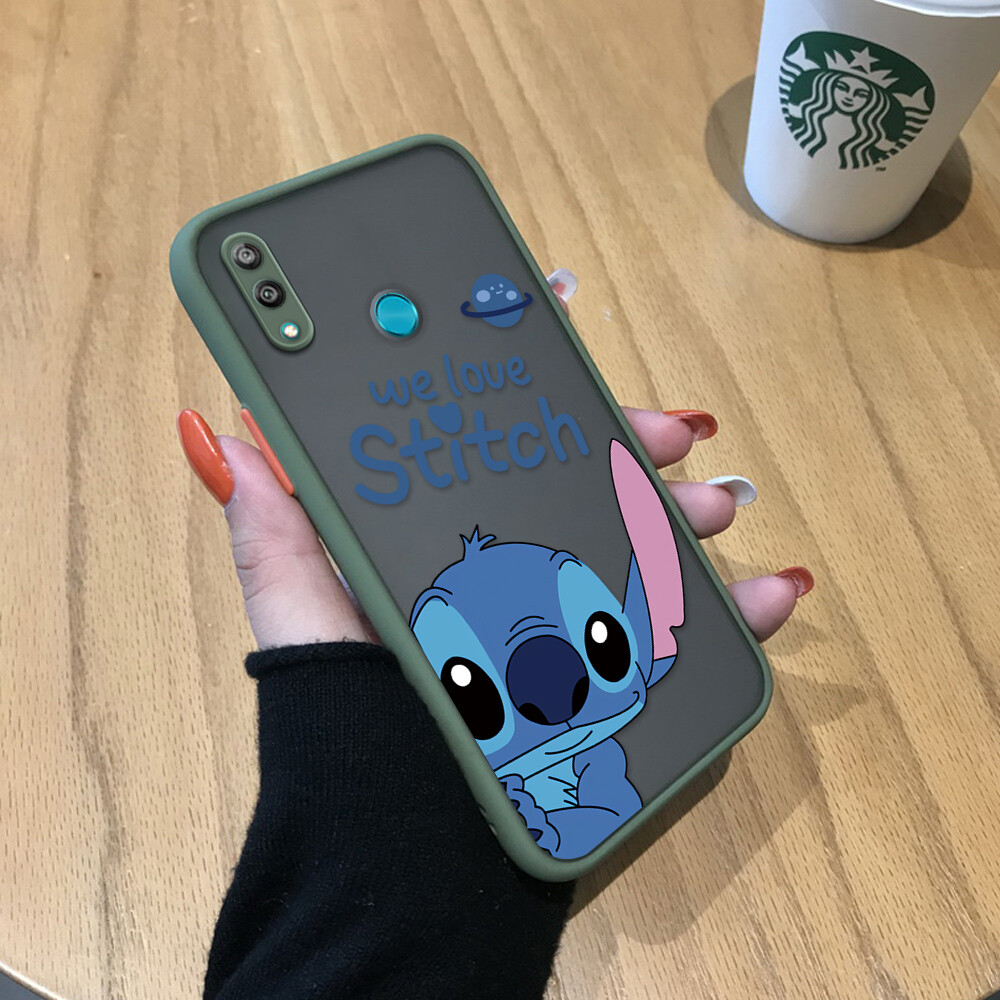 สำหรับ Huawei Honor Y7 2019 Y7 Prime 2019น่ารักการ์ตูน Stitch มีน้ำค้าง ...