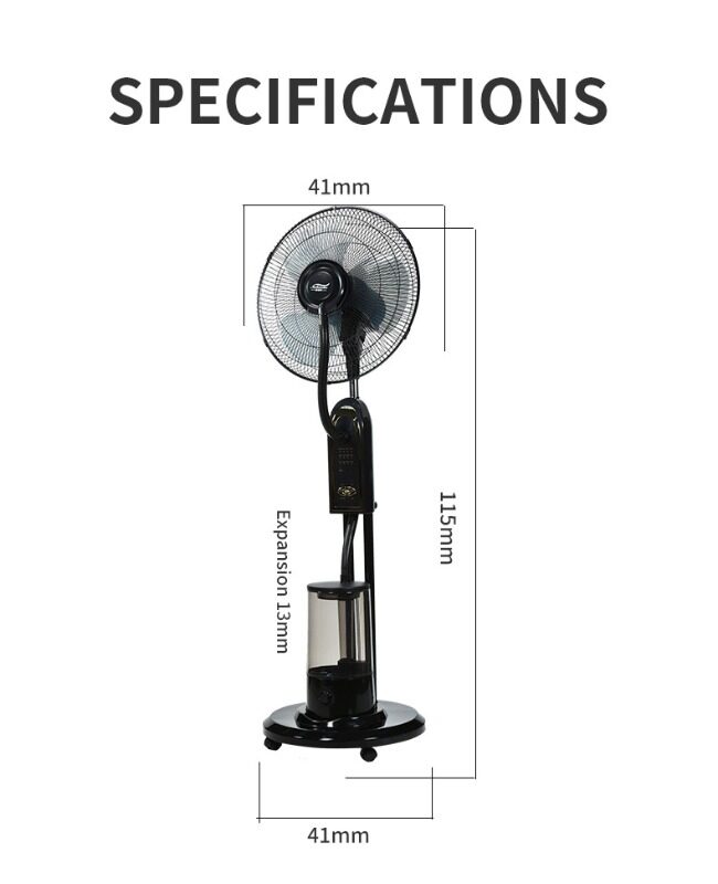 Air Conditioning Humidifier Mist Water Spray Cooling Stand Fan Misting ...