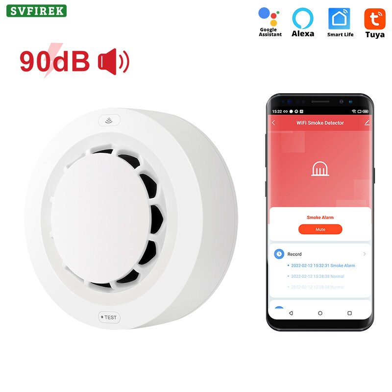 Tuya WiFi Smart Smoke Alarm Detector Fire Alarm Smokehouse Combination ...