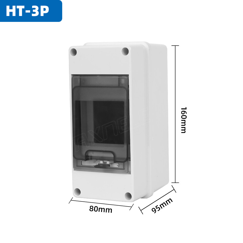 HT IP65 Outdoor Waterproof Electrical Distribution Box 2 3 5 Ways MCB Switch Meter Timer PC ...