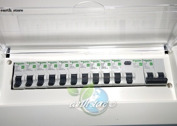 SCHNEIDER 14WAYS DB BOX SCHNEIDER PVC DB BOX SET WITH 2P 63A 6KA MCB 2P ...