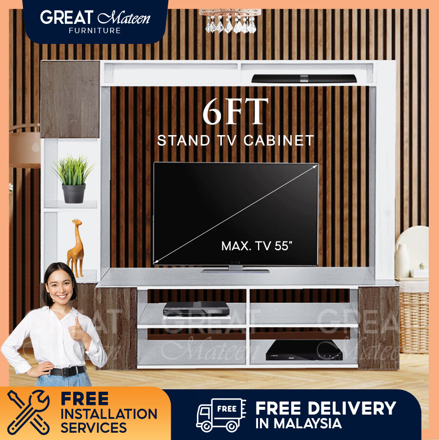 [READY STOCK] Collalilly 6Ft Stand Tv Cabinet / Tv cabinet / Almari Tv ...