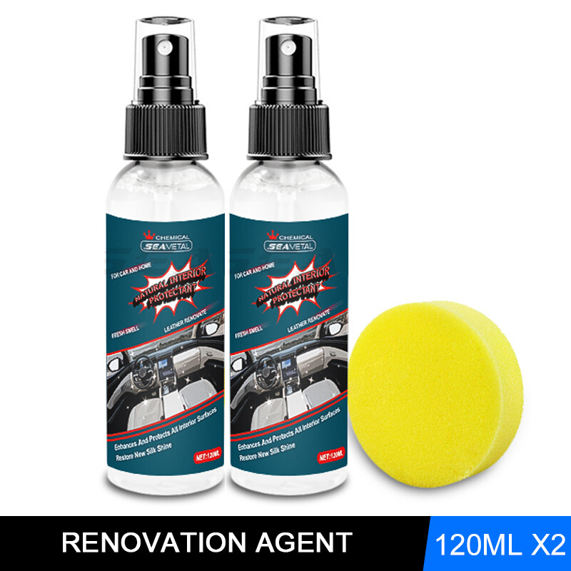 SEAMETAL 120ML Car Plastic Restore Agent Plastic Restorer Plastic Trim ...
