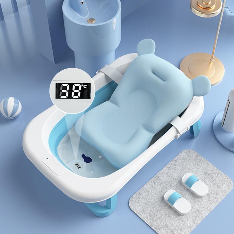 2021Folding Bathtub Children Lying Universal Bath Barrel Oversize Baby ...