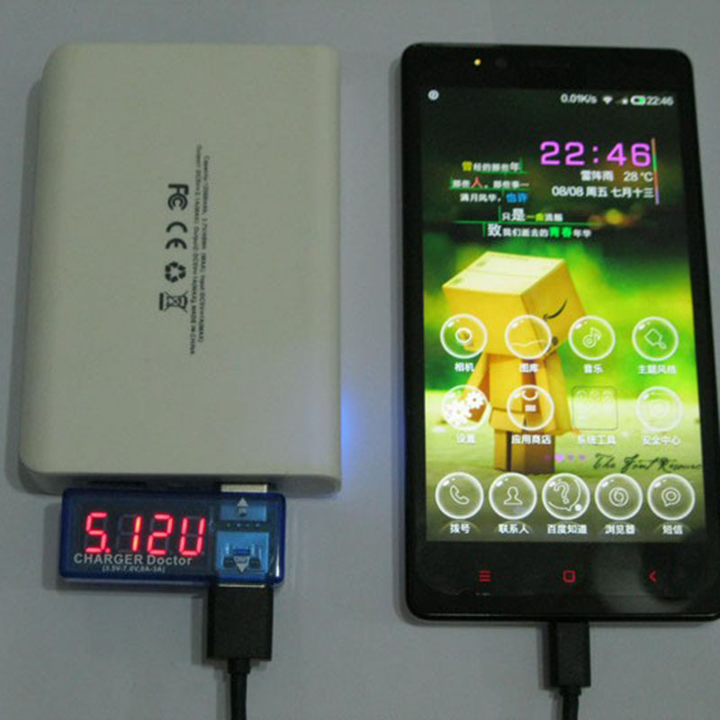 Mini USB Charger Doctor Voltmeter Ammeter Digital USB Mobile Power ...