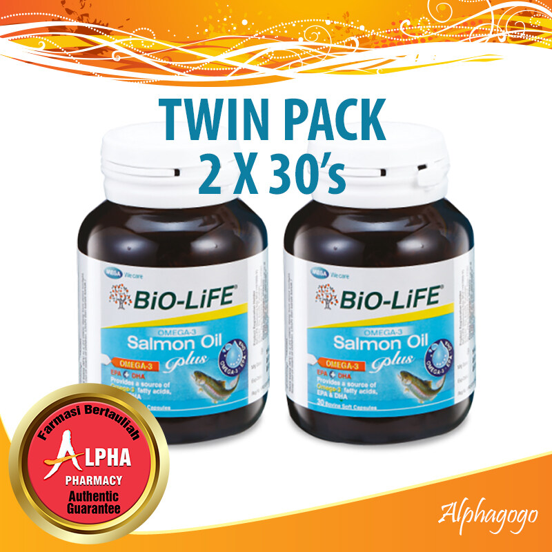Bio-Life Omega-3 Salmon Oil Plus (30 Capsules / 2 X 30 Capsules/ 100 ...