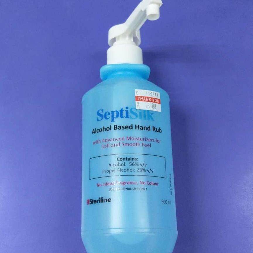 Septisilk septi silk alcohol based hand rub sanitiser 500ml | Lazada