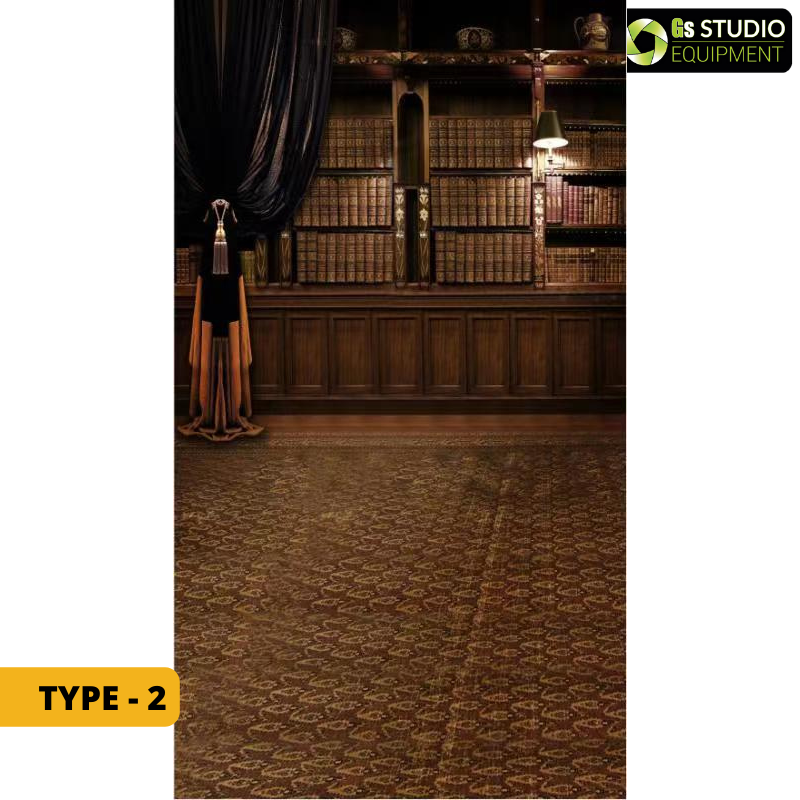 GS Bookshelf Theme Library Convo Convocation Backdrop Background 3x5m ...