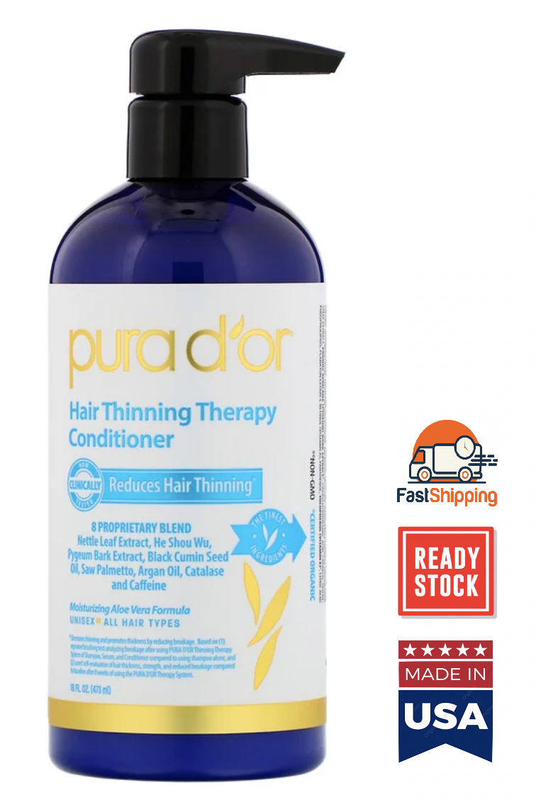 ⭐ready Stocks ⭐pura Dor Hair Loss Prevention Organic Blue Conditioner