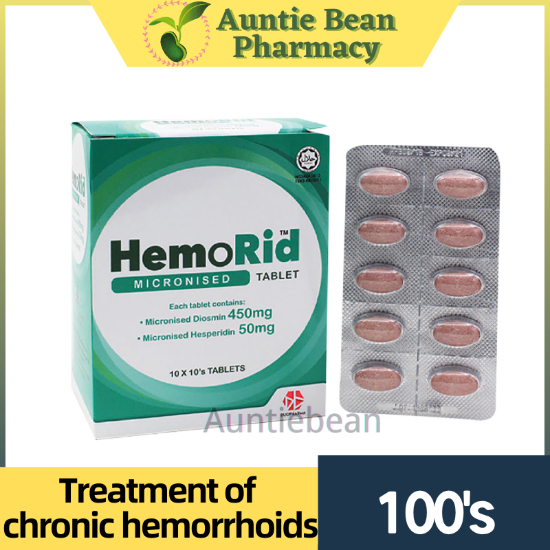 Hemorid Micronised Tablets [ 100 tablets ] exp:05/2024 | Lazada