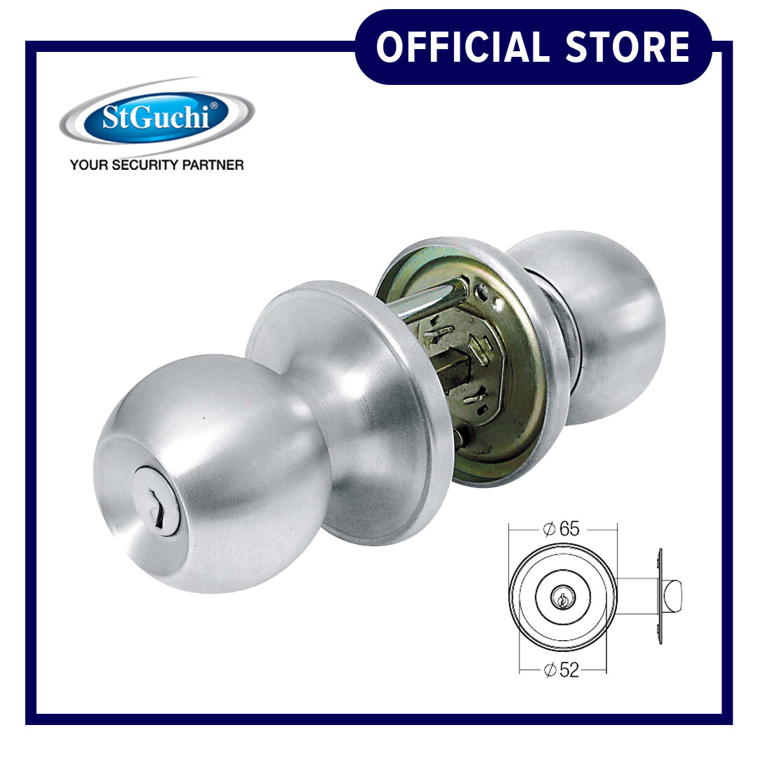 St Guchi Stainless Steel Entrance Tubular Lock SGTL-527 | Lazada