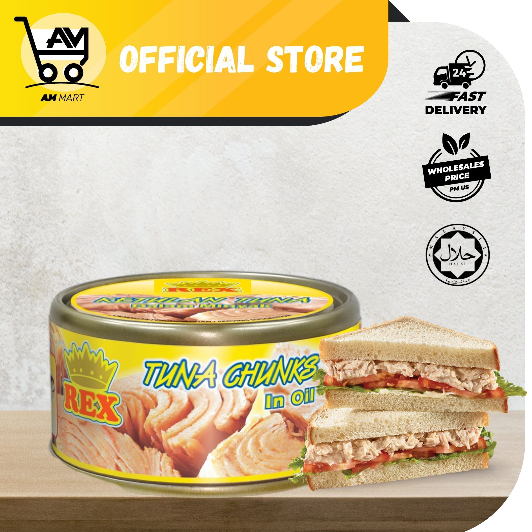 🌙RAYA SALE Rex Tuna Flakes in Oil #185g (HALAL) | Lazada