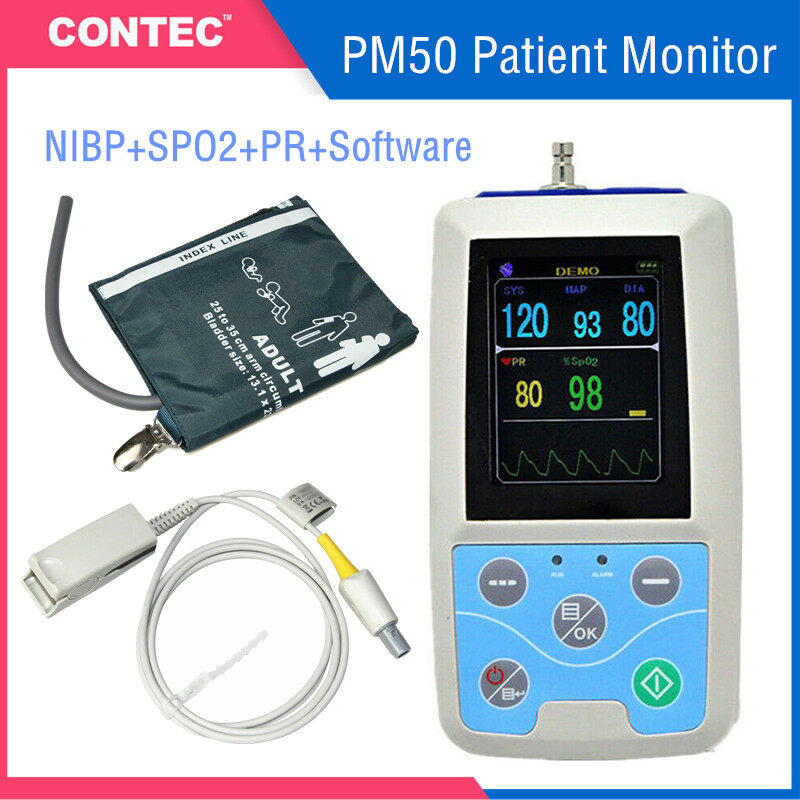 CONTEC PM50 Portable patient monitor ambulatory blood pressure monitor ...