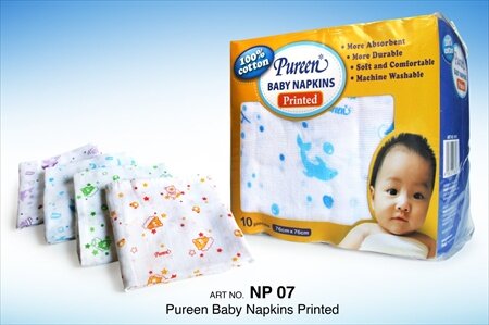 Baby napkin printed store