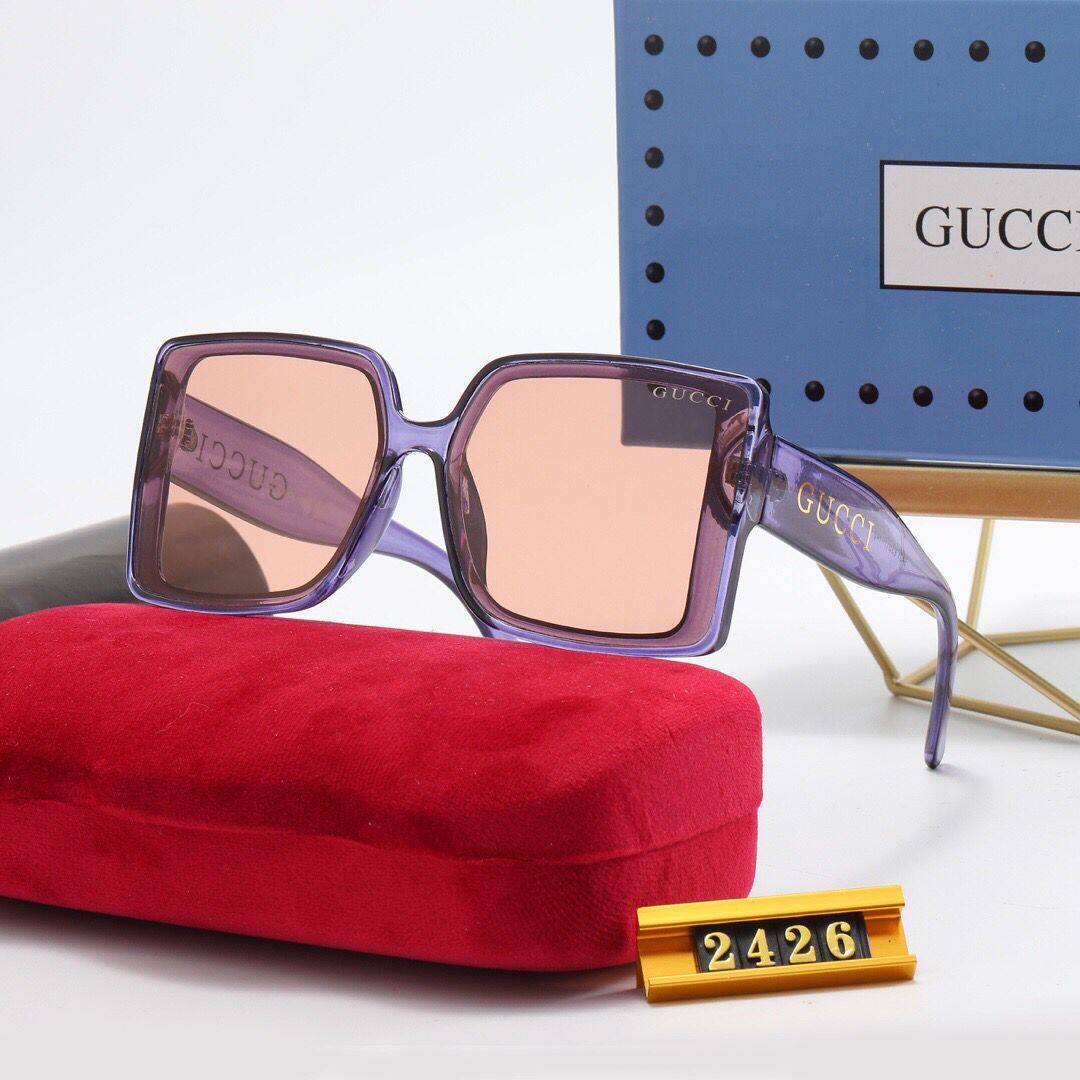 Top เกรดกล่องแพคเกจ Preferential】GucciˉSummer สินค้าใหม่กรอบแว่นตากัน ...