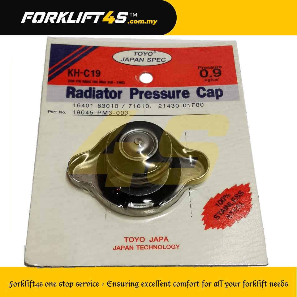 TOYOTA FORKLIFT RADIATOR PRESSURE CAP (SMALL) "42MM X 38MM" [16401 ...