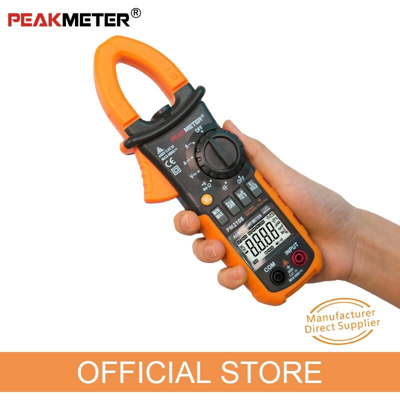 Clamp Meter PEAKMETER PM2108 MS2108A MASTECH คีม Ammeter Capacitance ...