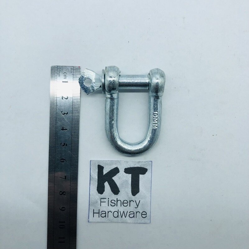 GI shackle D 6mm, 8mm, 10mm D形铁卸扣 电镀卸扣 钢卸扣 钢链卸扣 besi shackle shackle ...