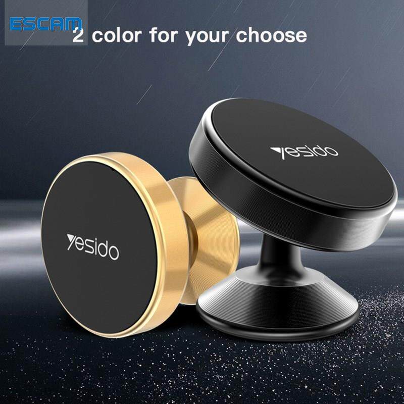 ESCAM YESIDO C56 Universal อลูมิเนียมอัลลอยด์รถแม่เหล็กยึดที่ใส่โทรศัพท์สำหรับ3.5-6นิ้ว - ESCAM ...