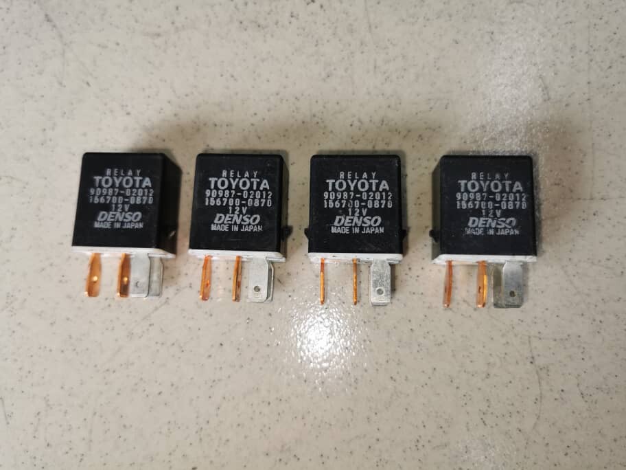 🇯🇵🇯🇵 TOYOTA DAIHATSU PERODUA DENSO BLACK 4 PIN DENSO MULTIPURPOSE RELAY ...