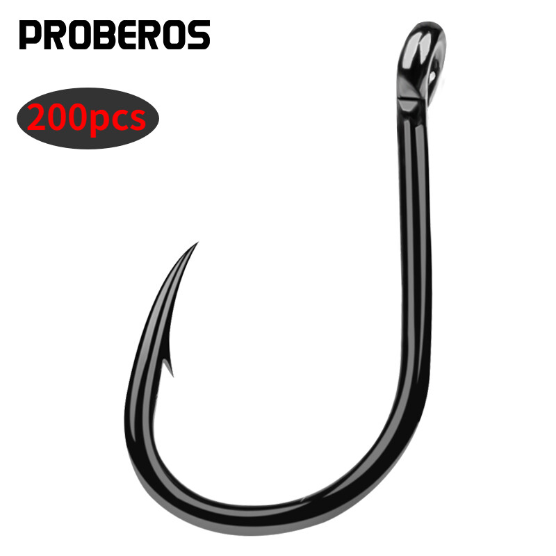 PROBEROS Soft Lure Warm Barbed Hooks 3 -15 ตะขอตกปลาขนาดใหญ่200Pcs High ...