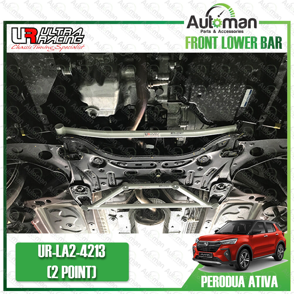 PERODUA ATIVA ULTRA RACING FRONT LOWER BAR / MEMBER BRACE (2 POINTS ...