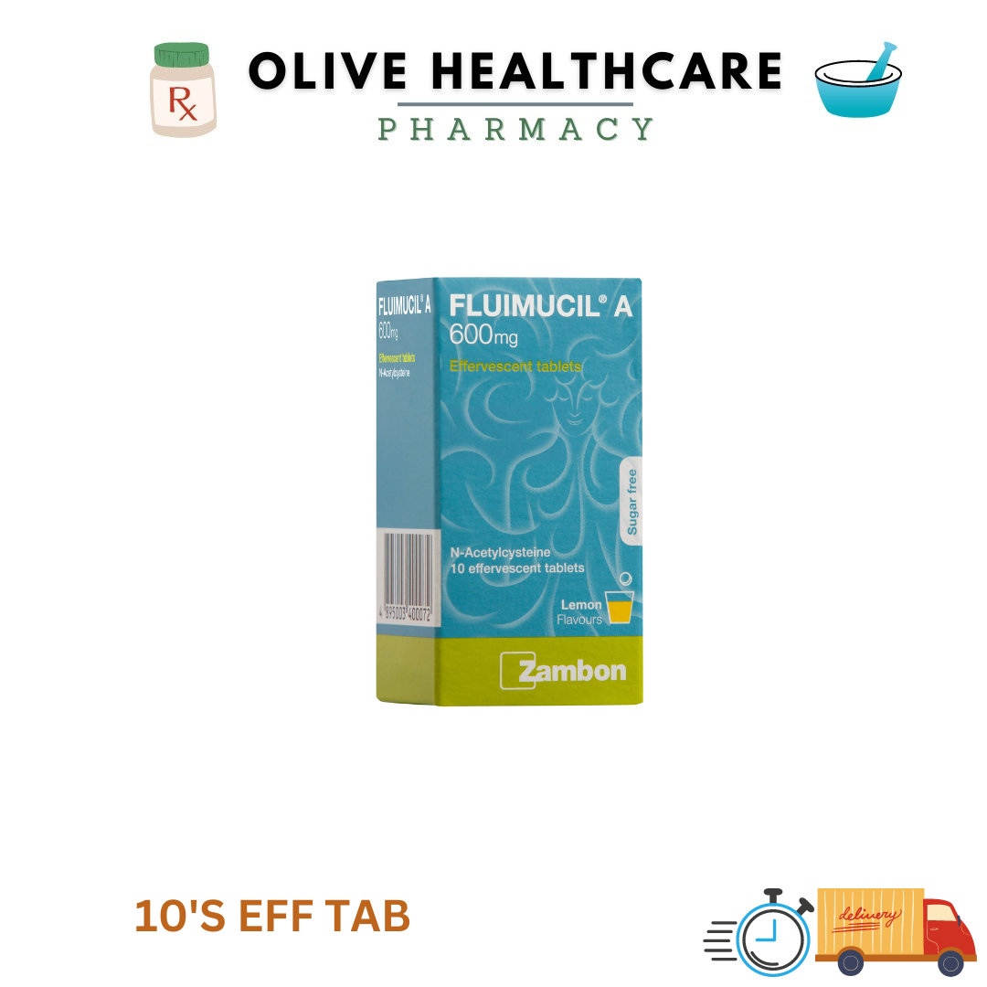 FLUIMUCIL A 600MG 10'S EFFERVESCENT TAB - Clears phlegm & restores ...