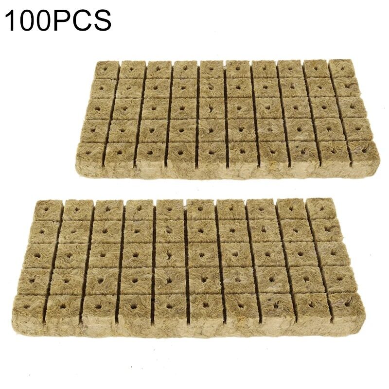 100Pcs Rock Wool Grow Cubes Rock Wool Starters Planting Cubes for ...