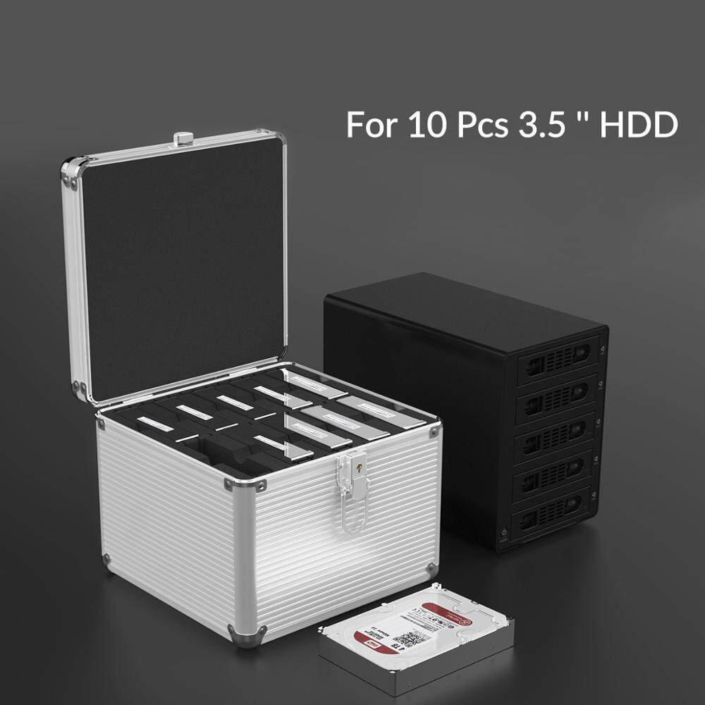 Orico Aluminum 5/10 3.5-inch Hard Drive Protection security Box with ...