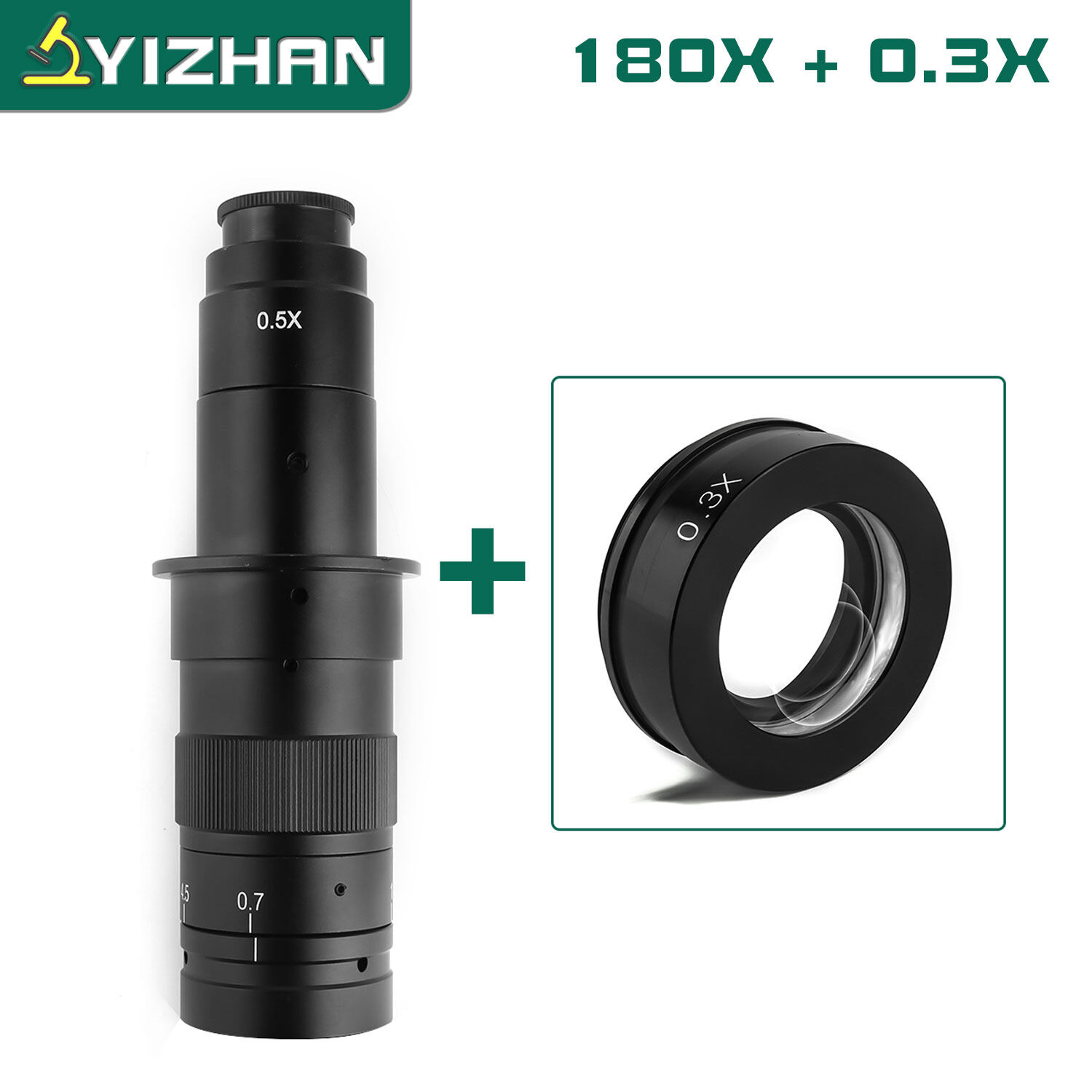 【Ready Stock】Industrial Video Microscope Camera Objective Lens 180 ...