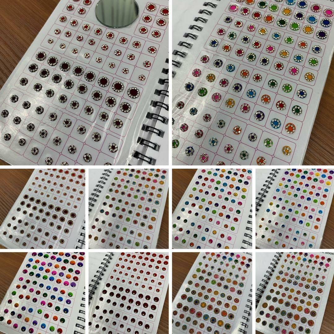 Bindi/ Pottu/ Sticker Pottu Booklet - Ananya cocktail Stone Border ...