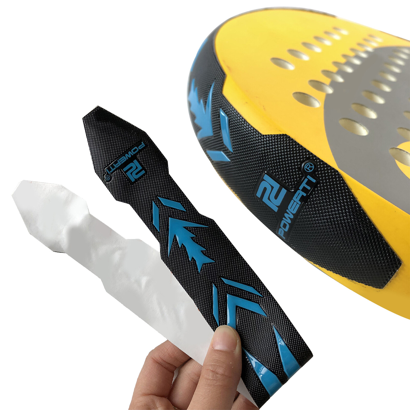 Flameer 2x 3D Paddle Tennis Tape Head Protection Beach Tennis Racket ...