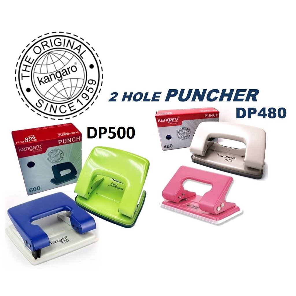 Kangaro DP500 2 Hole Punch / Penebuk Lubang (2 Lubang) / Kangaro ...