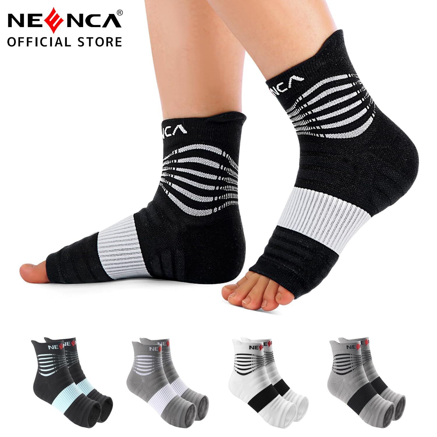 NEENCA Fasciitis Splint Night Compression Socks(1 Pairs) for Achilles ...