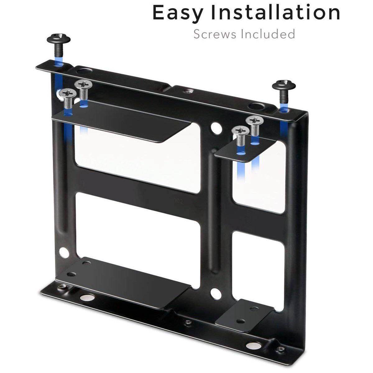2X 2.5 inch SSD to 3.5 inch Internal Hard Disk Drive Mounting Kit ...