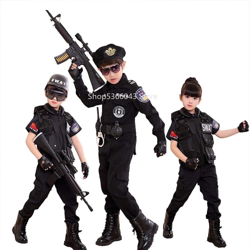 Children Policeman Cosplay Costumes Kids Christmas Party Carnival ...