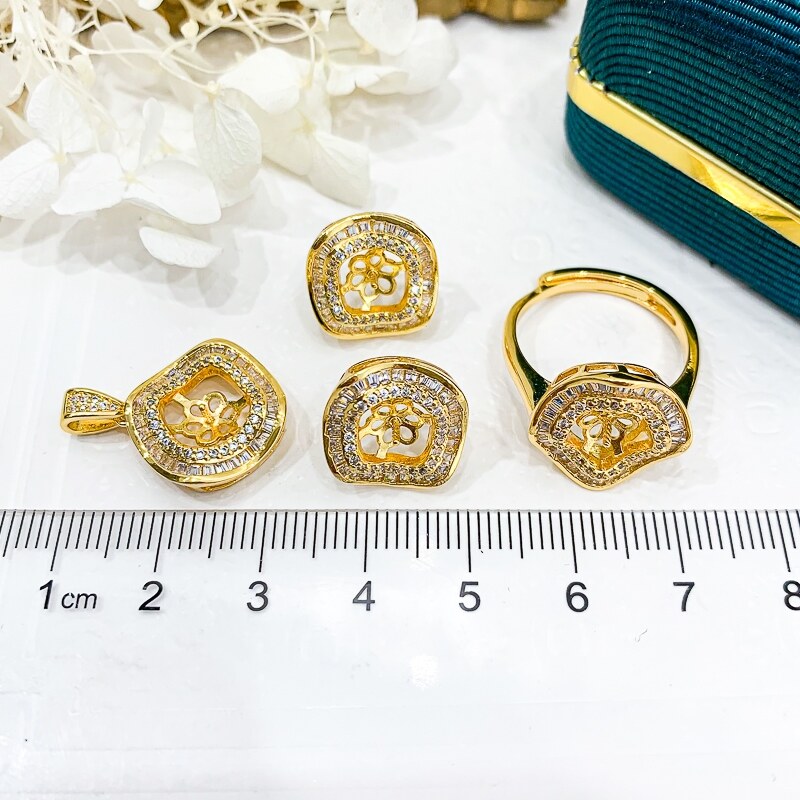 ชุดอุปกรณ์เสริมมุก DIY 925จี้เงินสไตล์แฟชั่นต่างหูแหวนรองรับไข่มุกด้วยตนเองอุปกรณ์เสริมที่ว่าง ...