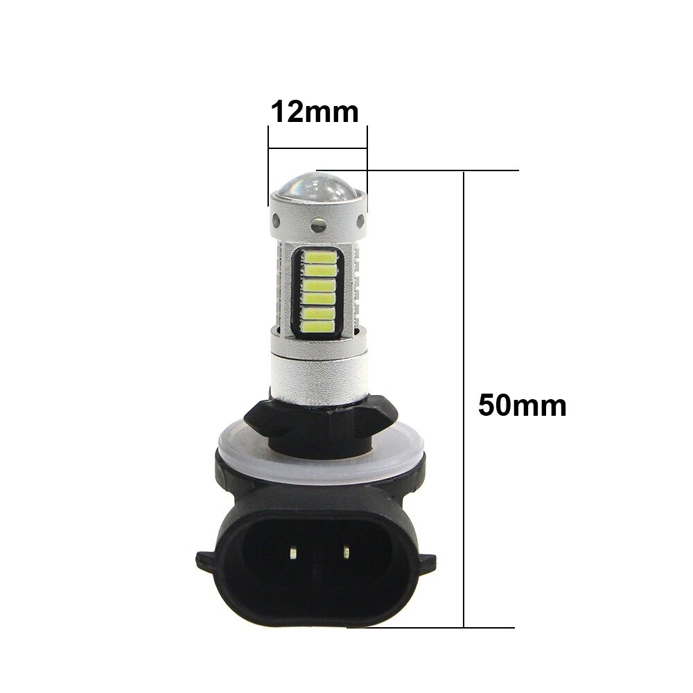 2 ชิ้น 881 หลอดไฟ LED รถยนต์ออโต้ 881 ไฟตัดหมอกไฮไลท์ 4014 30SMD DRL ไฟ ...