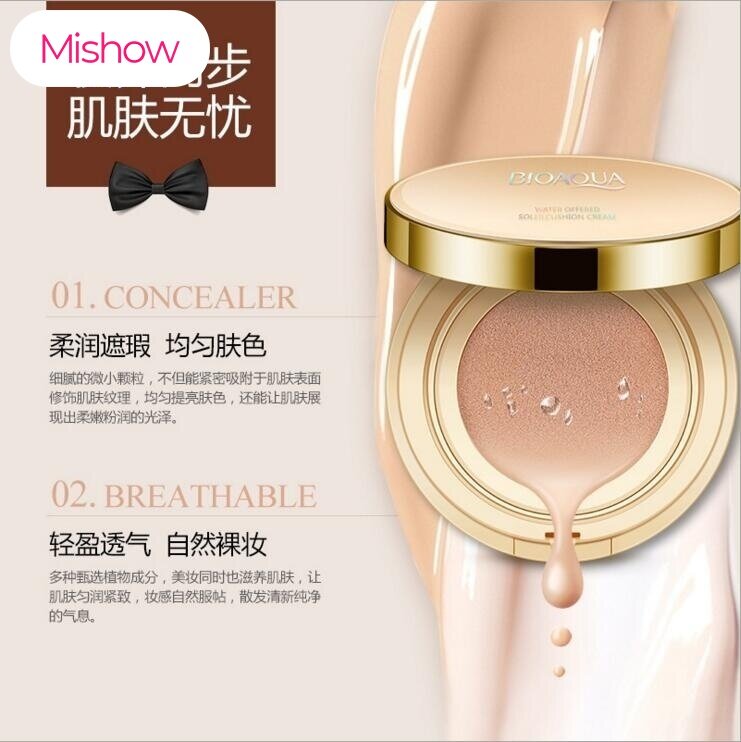 Mishow Flawlessbbcream Women Flawless BB Air Cushion Cream Moisturizing Makeup Face Concealer ...