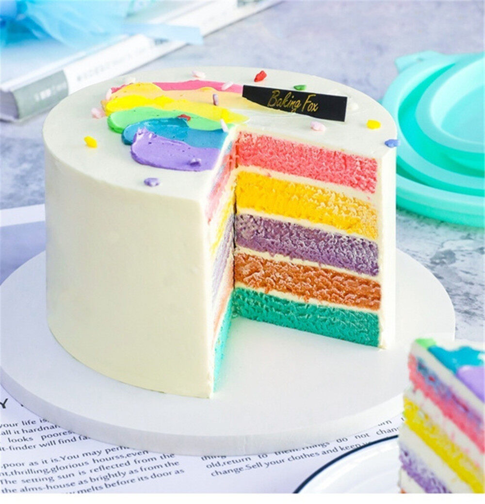 【Neatly】6/8 Inch Silicone Layered Cake Round Shape Mold Kitchen ...