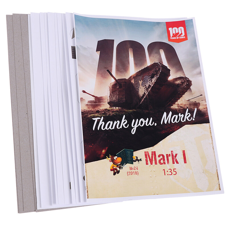 1:35 British Mark.I Male Tank DIY 3D Paper Card Model Building Sets ...